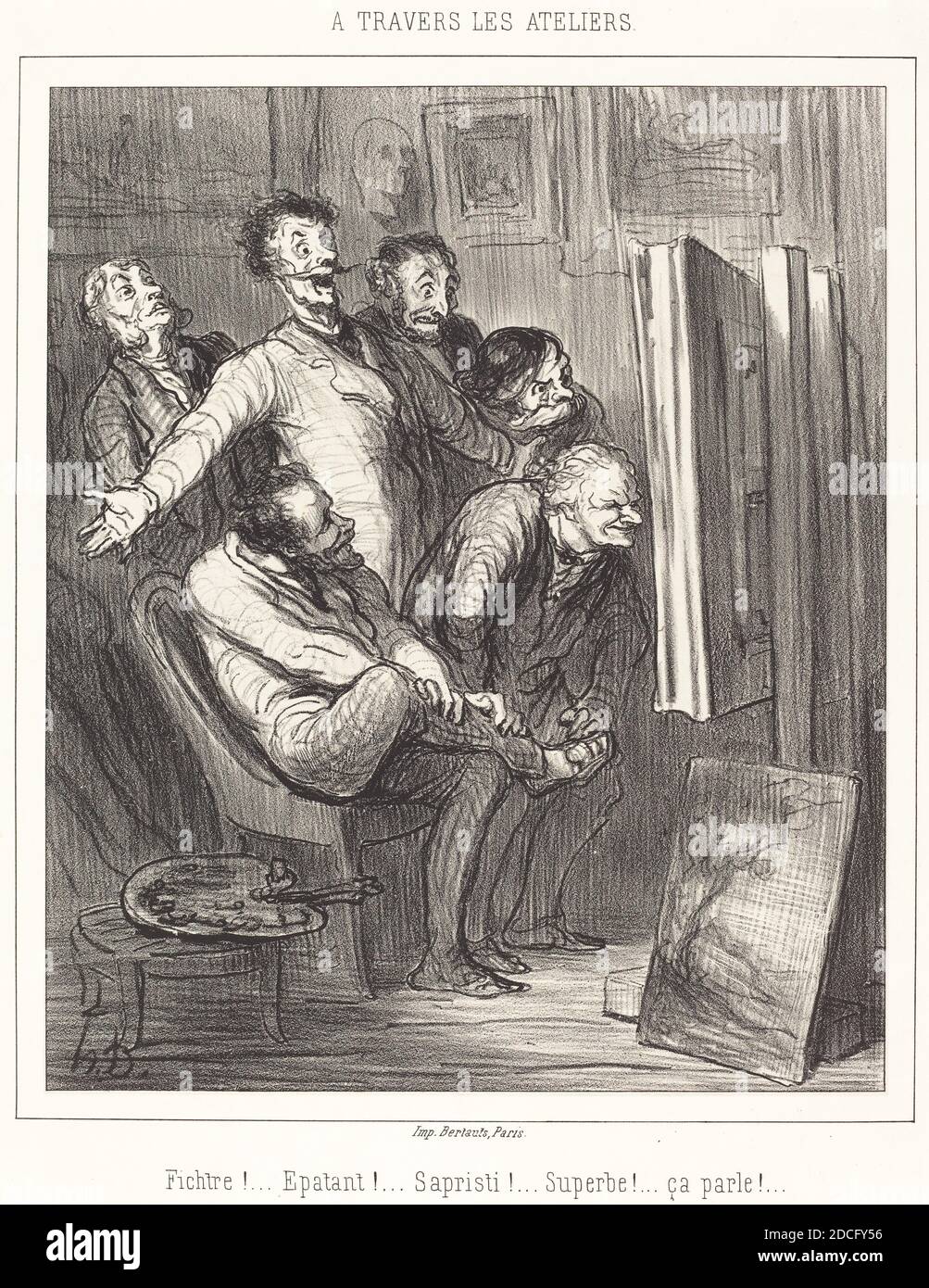 Honoré Daumier, (artist), French, 1808 - 1879, A travers les ateliers ...