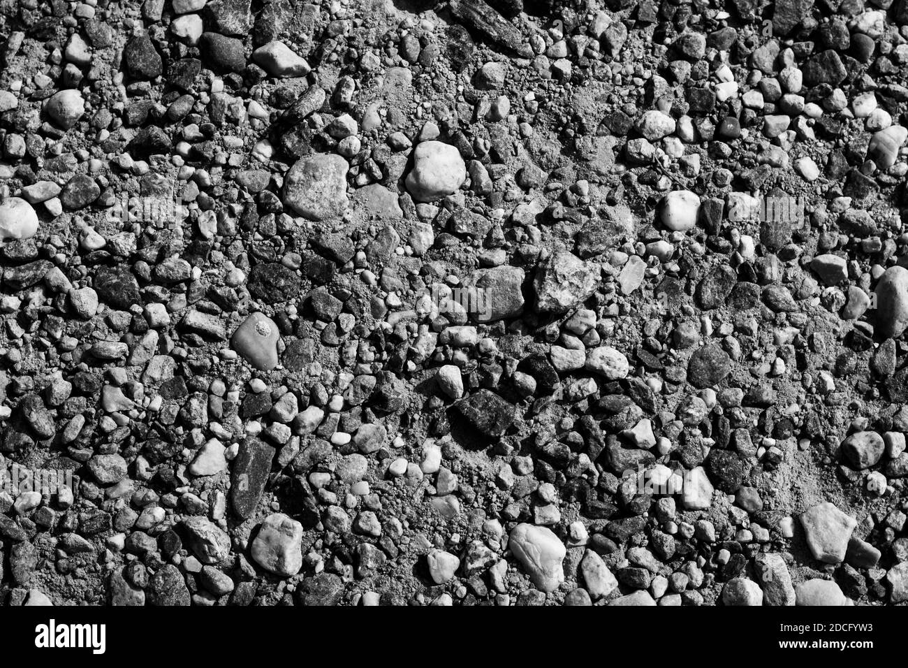 background of stones of various sizes and scattered colors Stock Photo ...