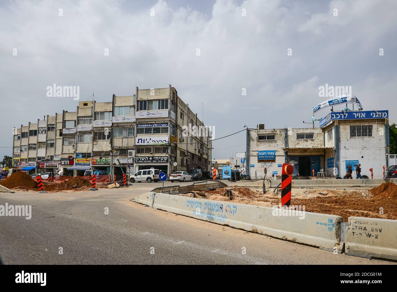 Israel. Tel Aviv. 15 APRIL 2015. Satellite city. Small residential area ...