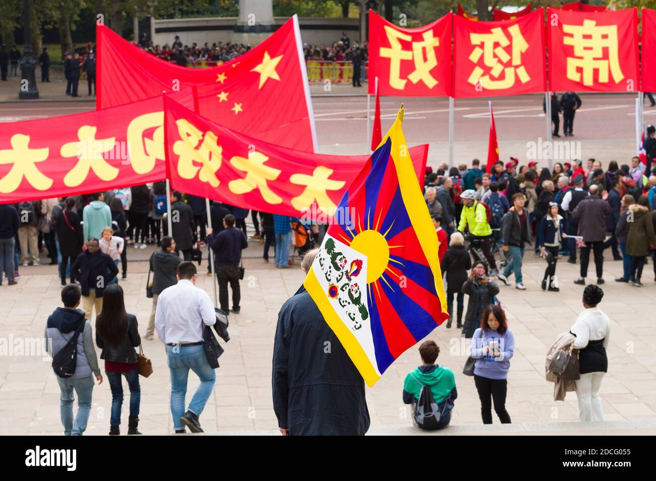 Human rights protest highlighting China’s human rights issues on the ...