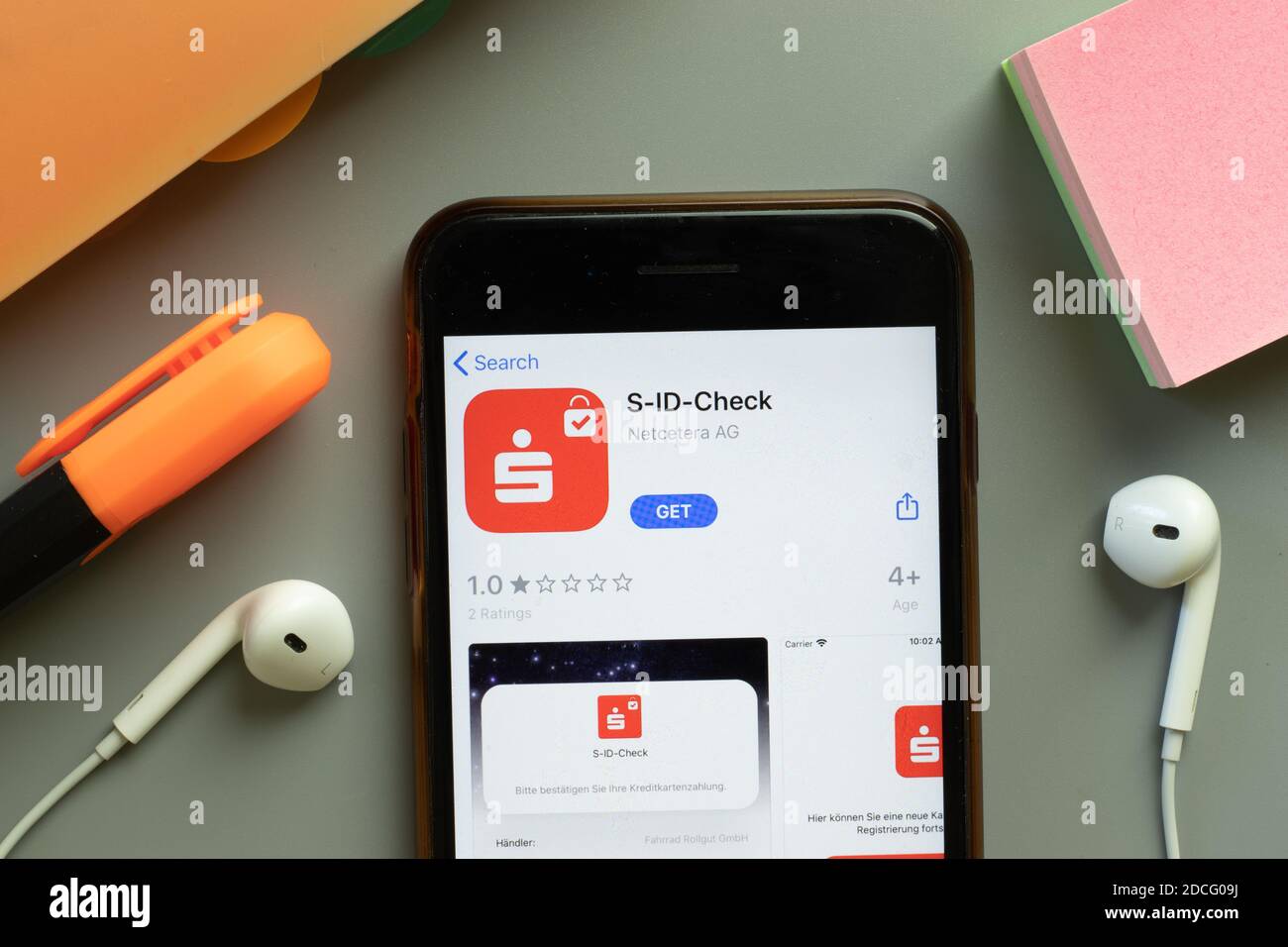 New York, United States - 7 November 2020: S-ID-Check app store logo on ...