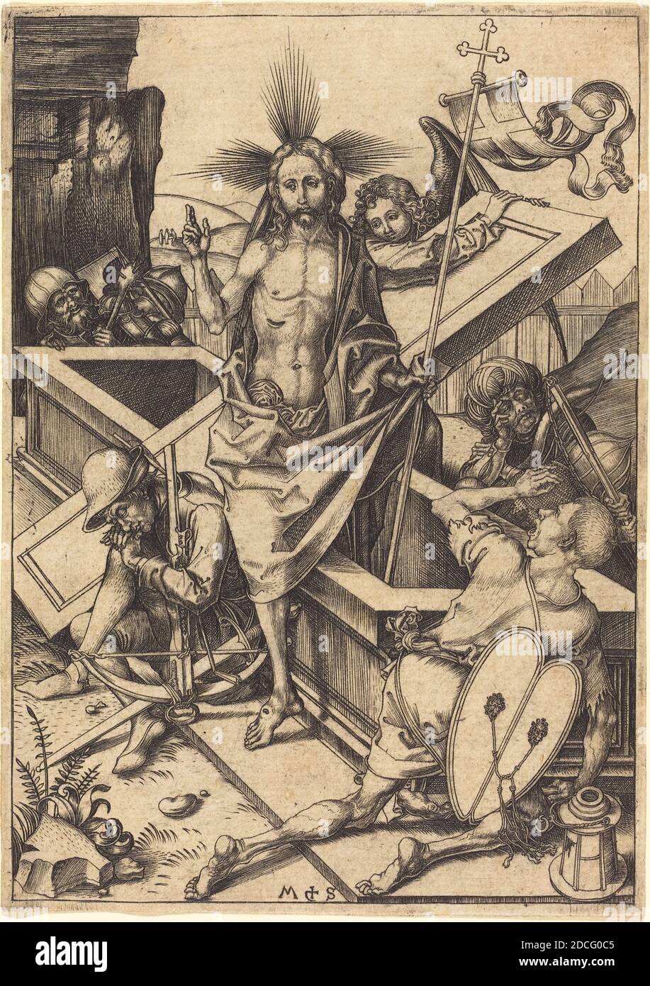 Martin Schongauer, (artist), German, c. 1450 - 1491, The Resurrection ...