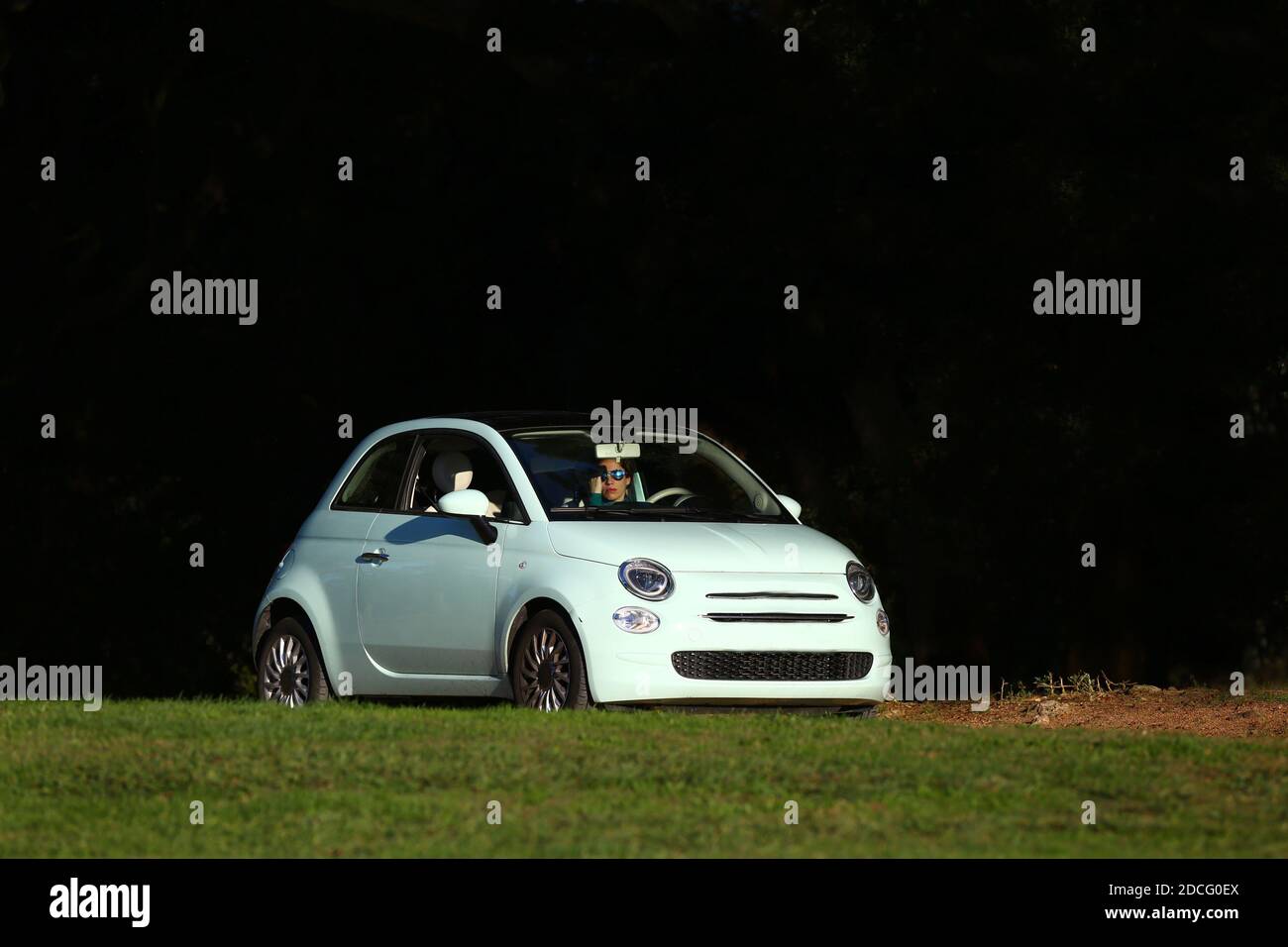 Woman driving mini hi-res stock photography and images - Alamy