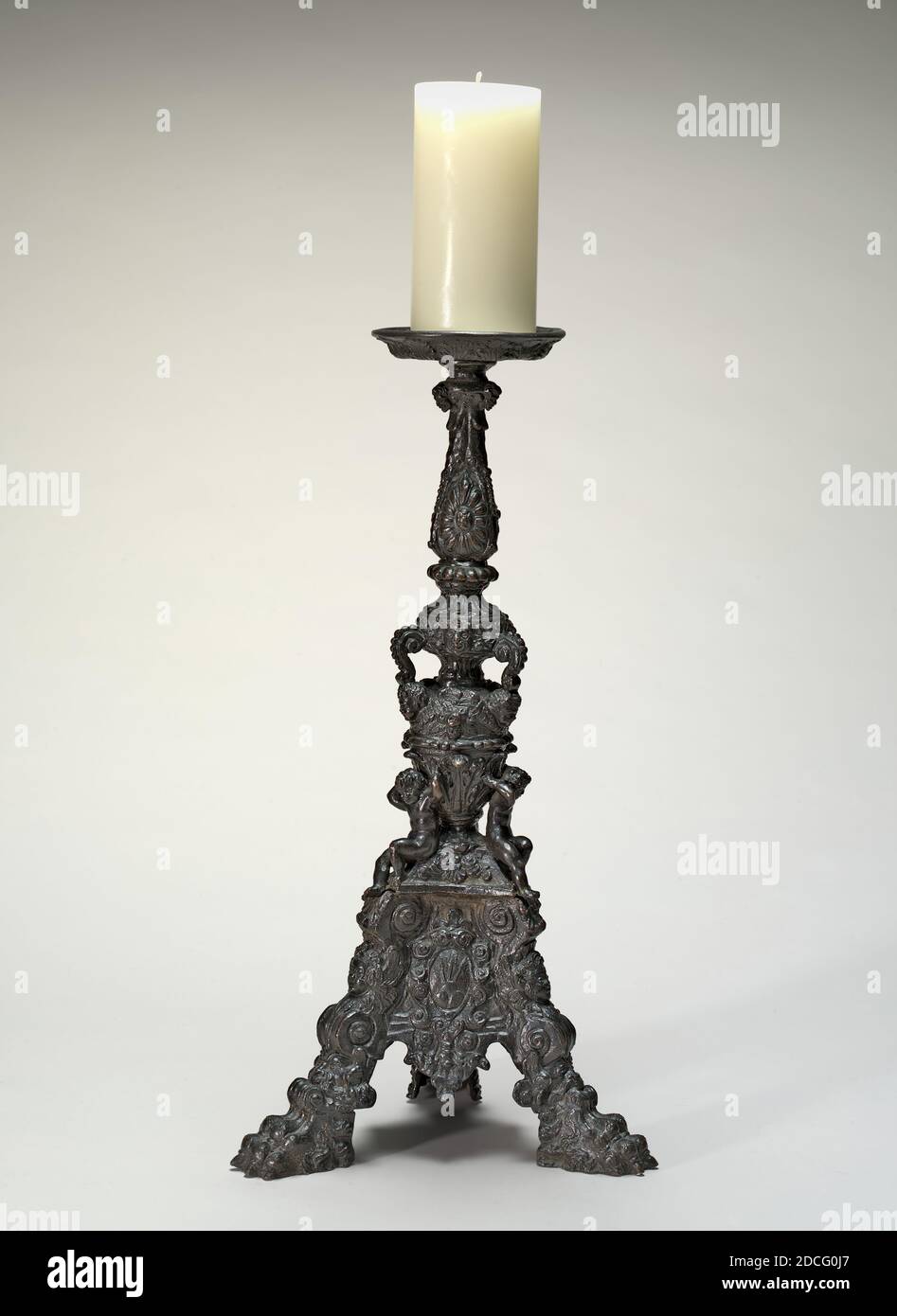 Venetian 16th Century, (artist), Altar-Candlestick with Shield of Arms ...