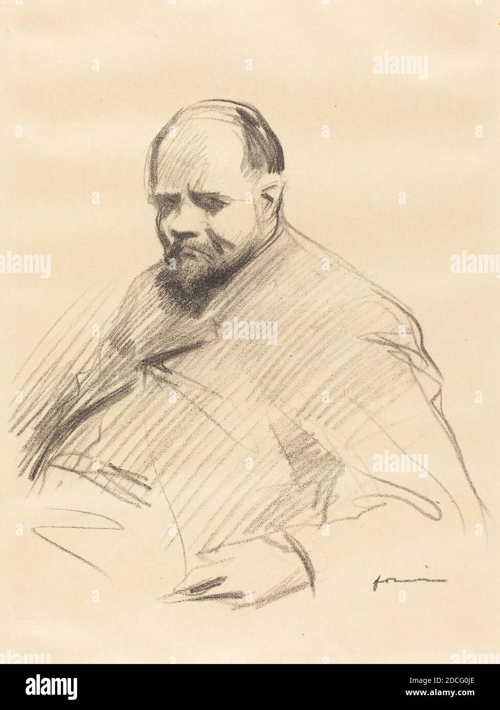 Jean-Louis Forain, (artist), French, 1852 - 1931, Ambroise Vollard, c ...