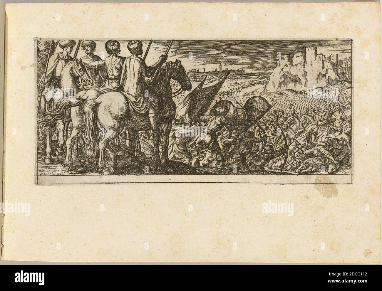 Antonio Tempesta, (artist), Florentine, 1555 - 1630, Battle Scene with ...