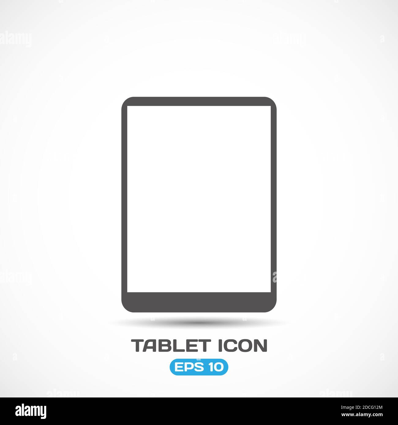 Flat Style Modern Tablet PC Icon Illustration Stock Photo - Alamy
