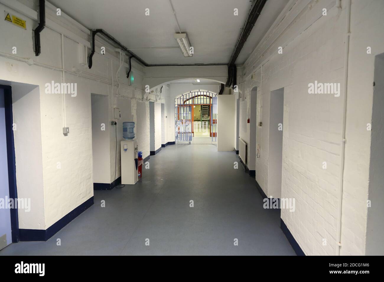 A corridor inside former infamous Reading Prison where Oscar Wilde was ...
