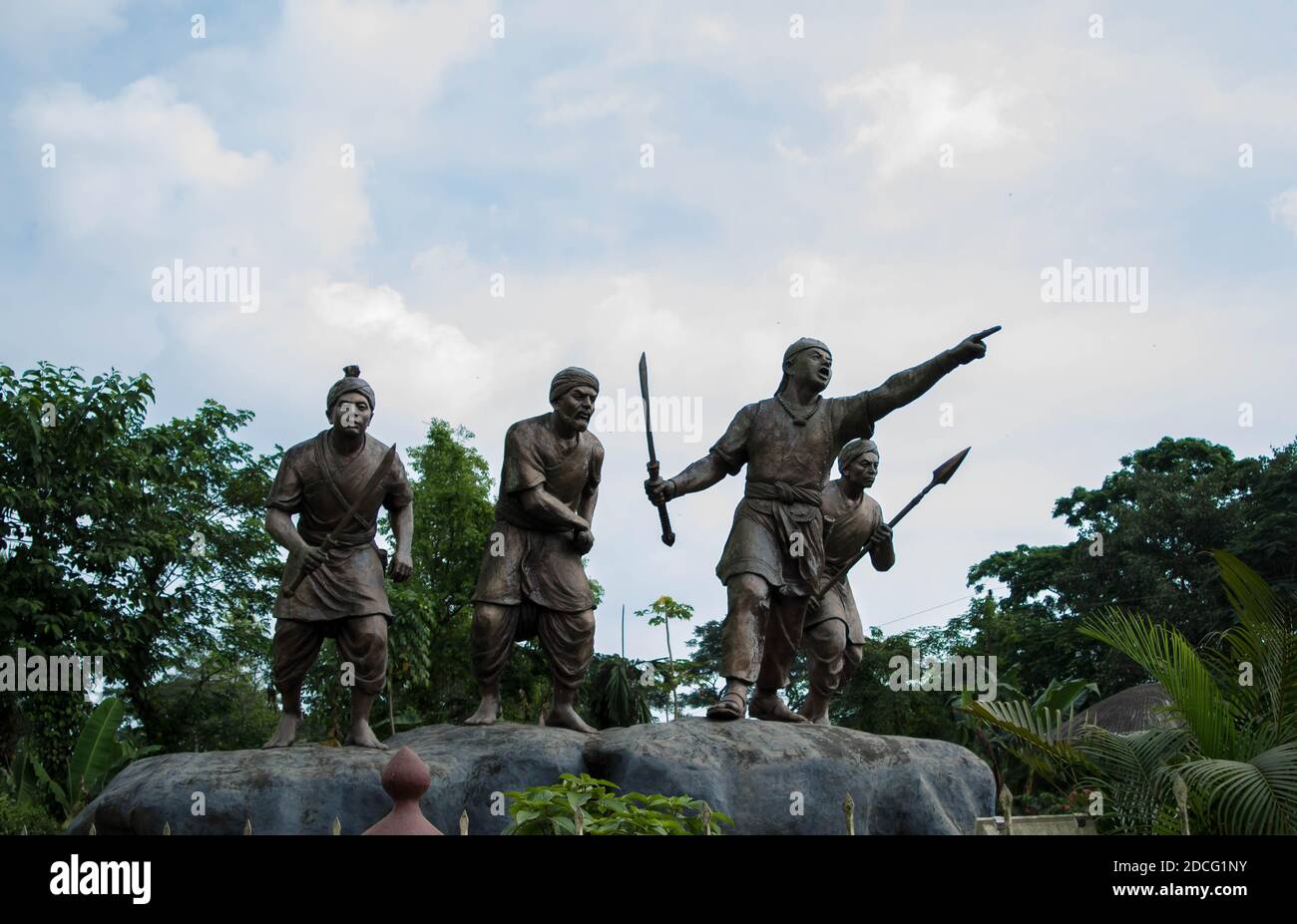 Statue of Lachit Borphukan in jorhat Assam. Memorial honouring general ...