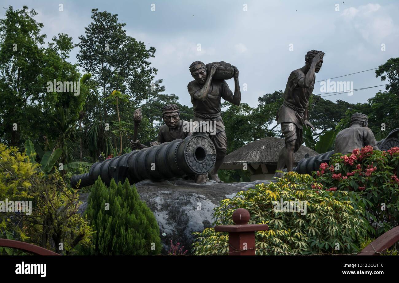 Statue of Lachit Borphukan in jorhat Assam. Memorial honouring general ...