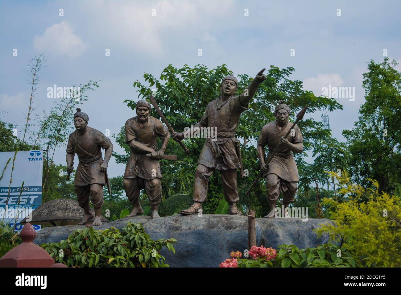 Statue of Lachit Borphukan in jorhat Assam. Memorial honouring general ...