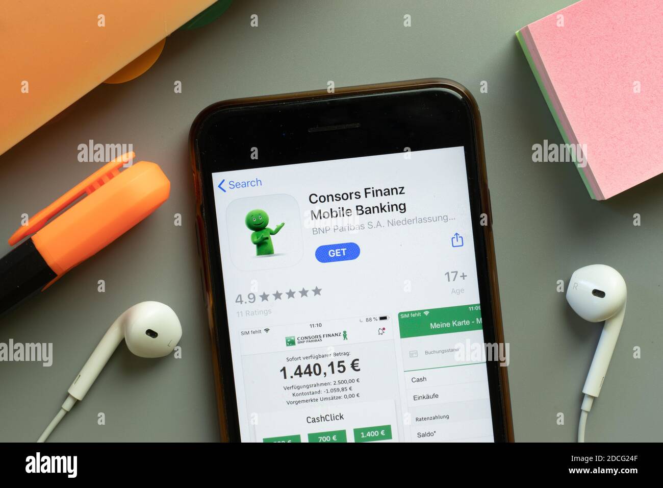 New York, United States - 7 November 2020: Consors Finanz Mobile ...