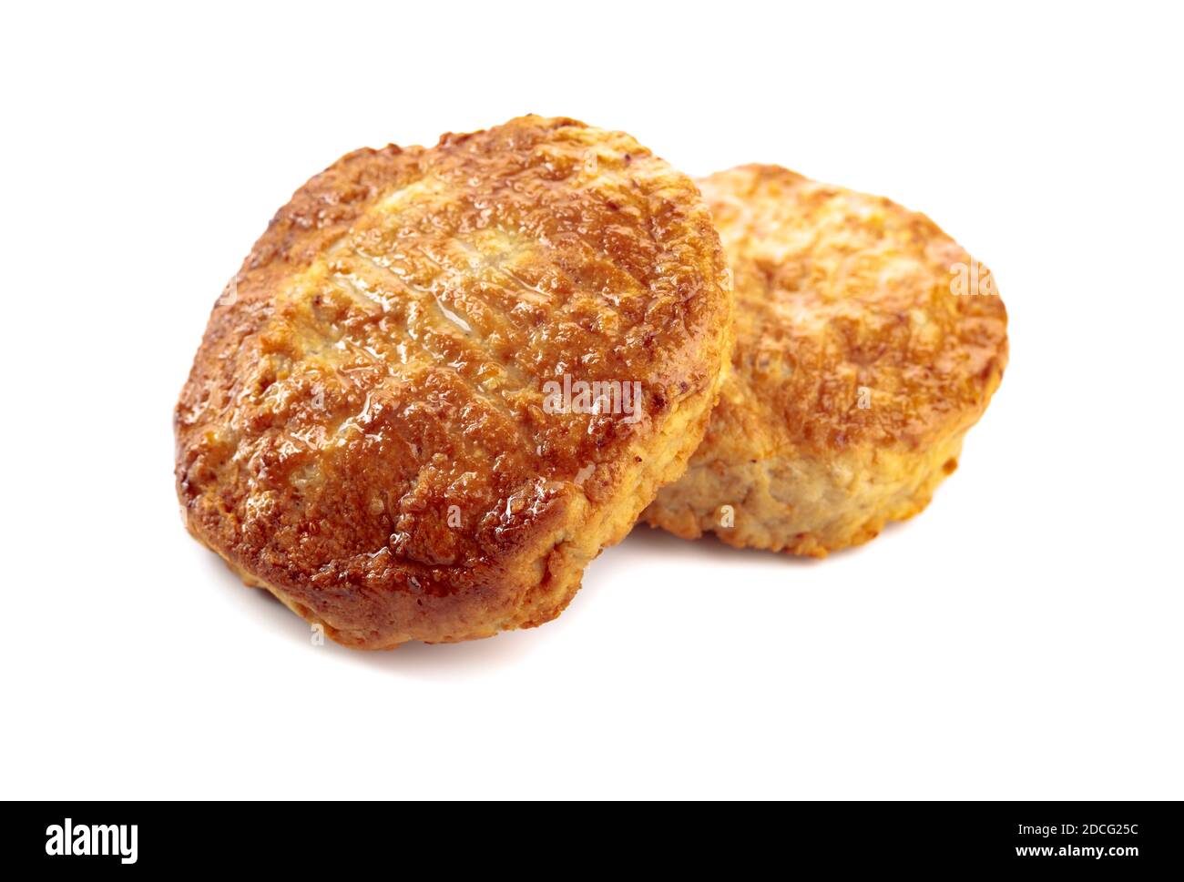 Delicious homemade cutlets with isolated on a white background Stock ...