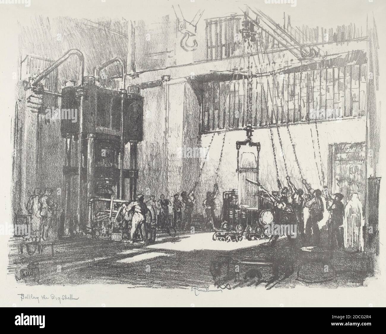 Joseph Pennell, (artist), American, 1857 - 1926, Bottling the Big Shell ...