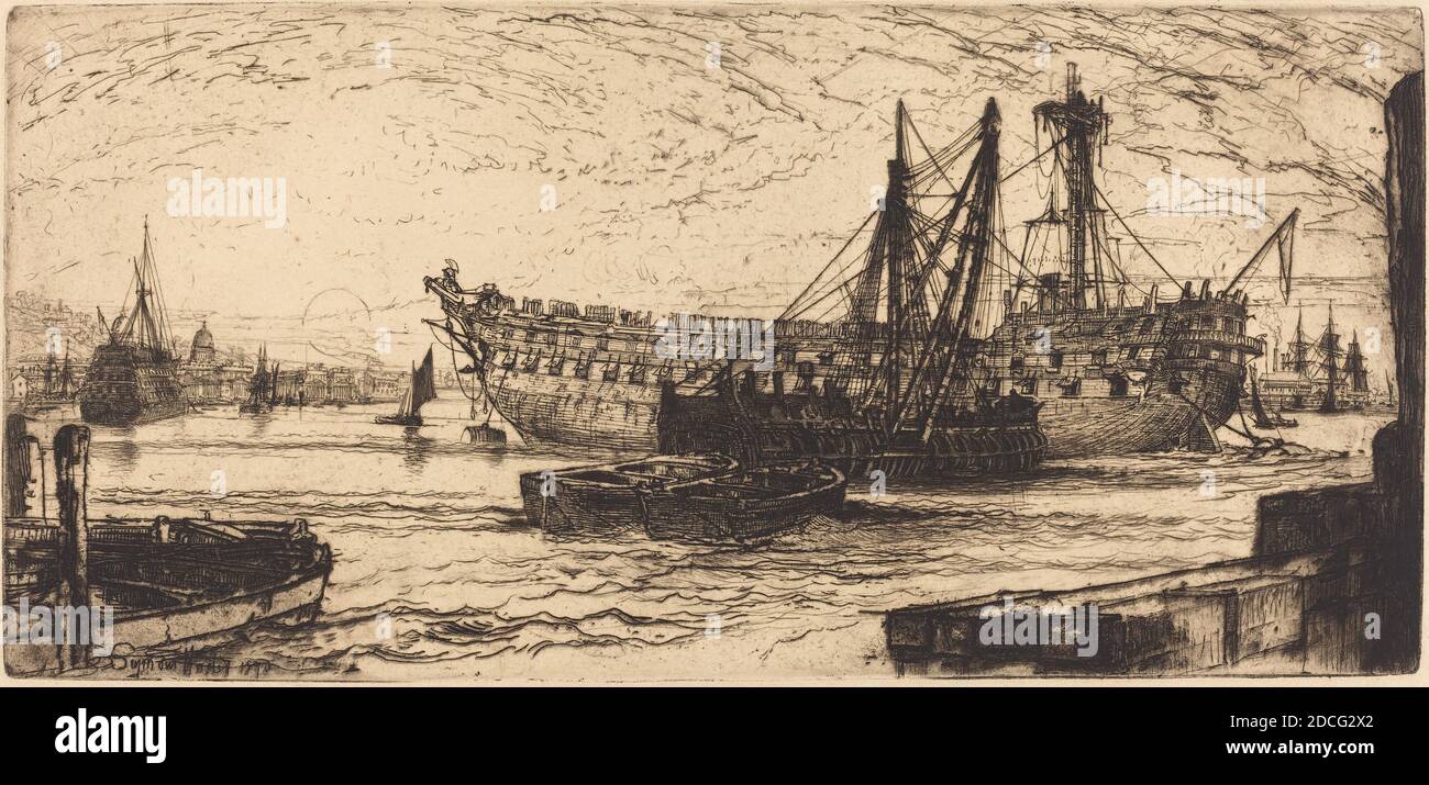 Francis Seymour Haden, (artist), British, 1818 - 1910, Breaking Up of ...