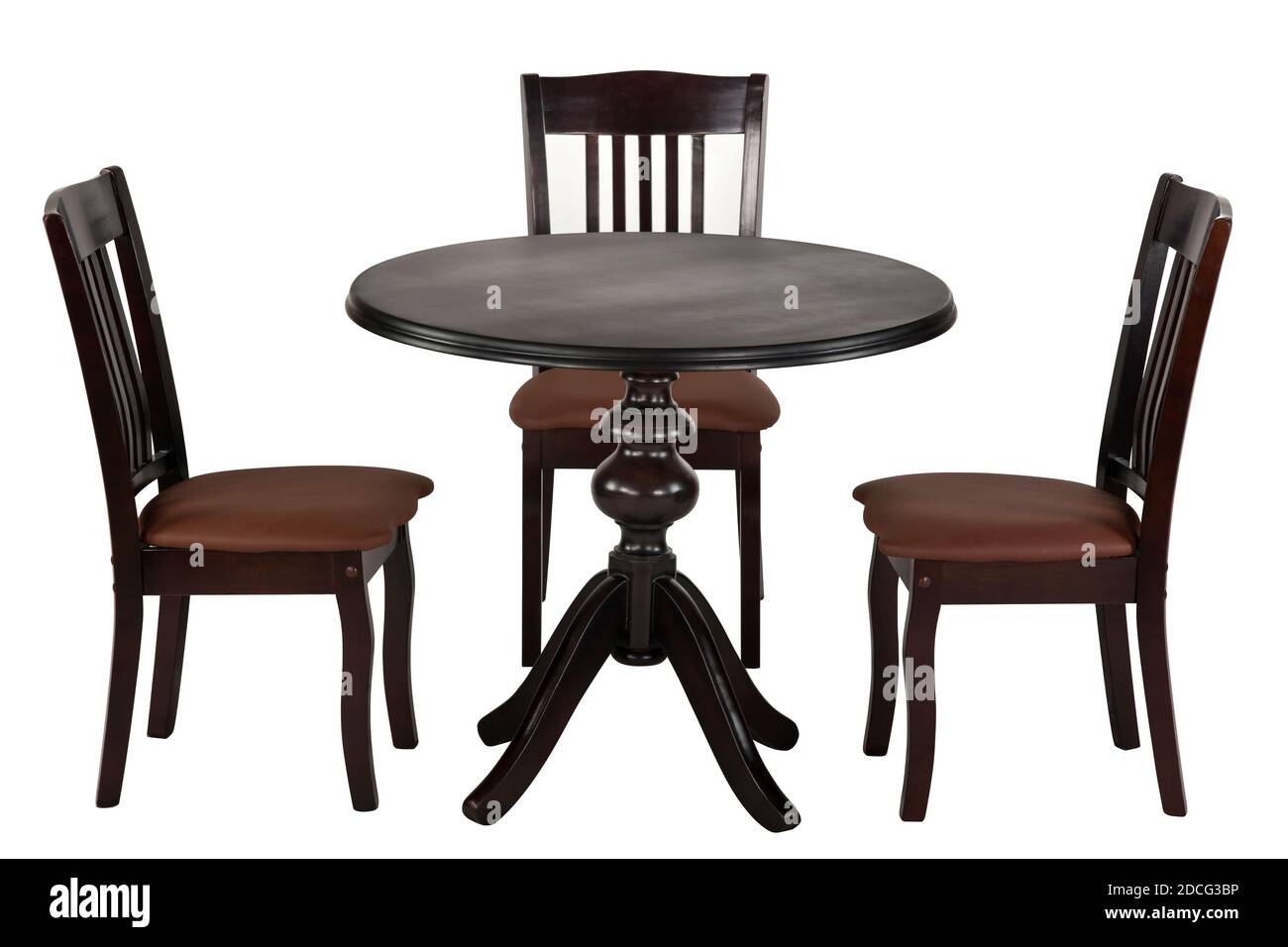 modern dining table isolated on white background Stock Photo - Alamy