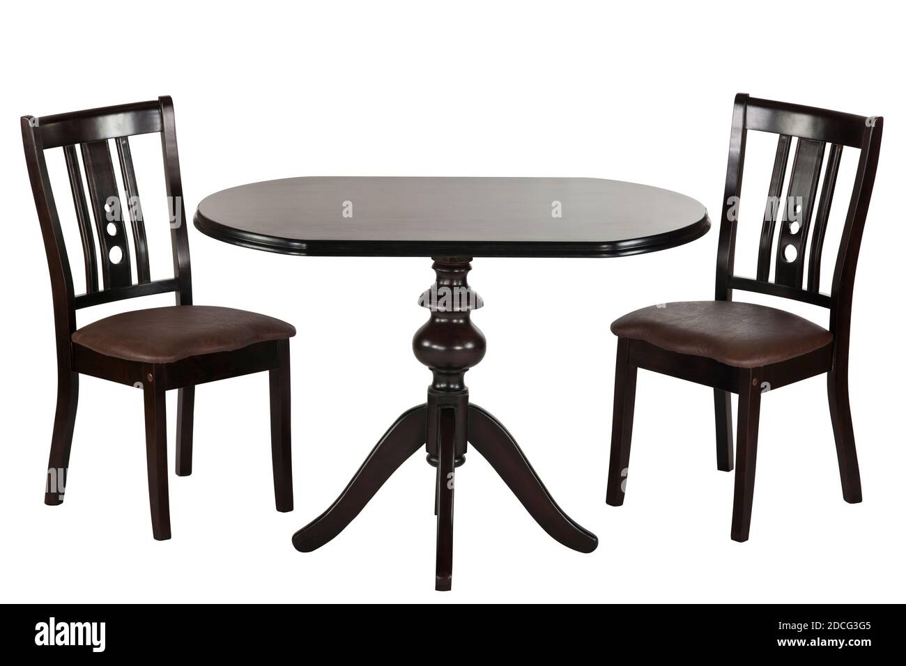 modern dining table isolated on white background Stock Photo - Alamy