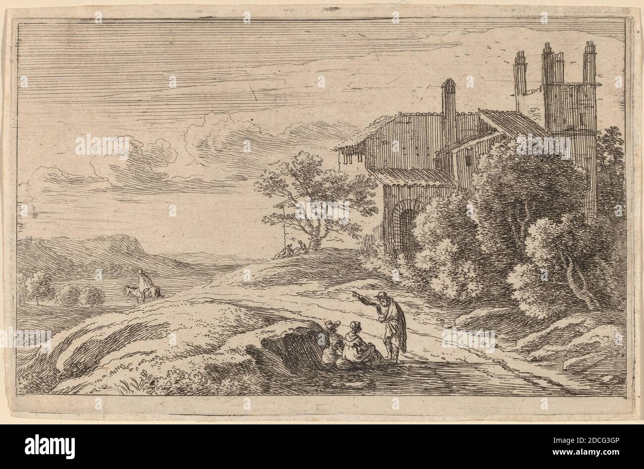 Herman van Swanevelt, (artist), Dutch, c. 1600 - 1655, Building with a ...