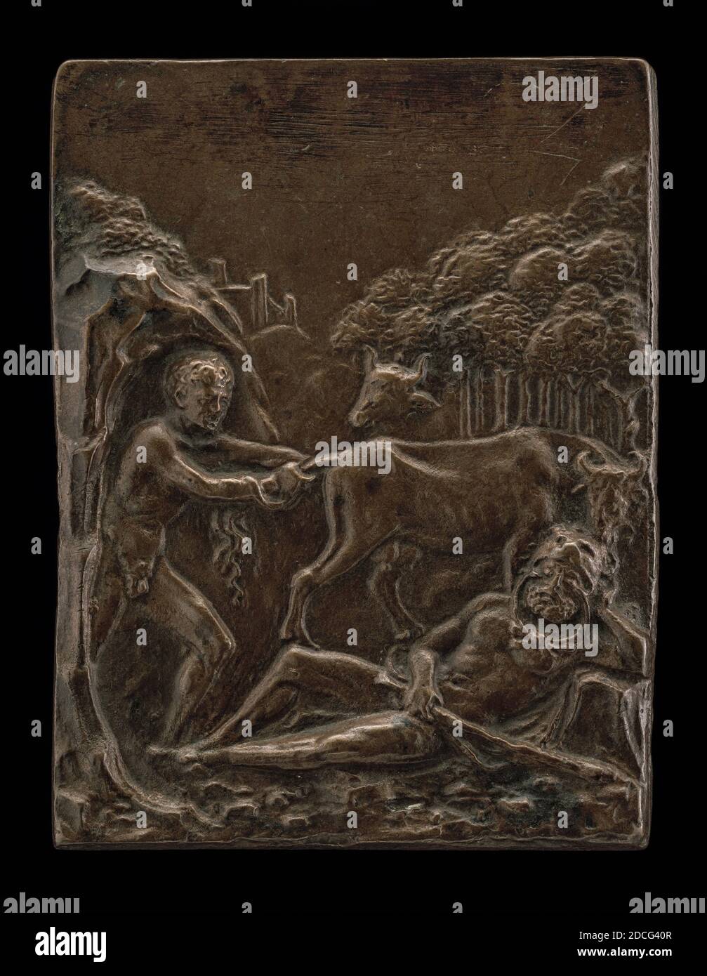 Cacus stealing the cattle of geryon from hi-res stock photography and ...