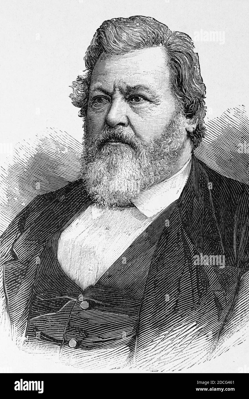 Karl Vogt. German scientist, philosopher and politician. 1817-1895 ...
