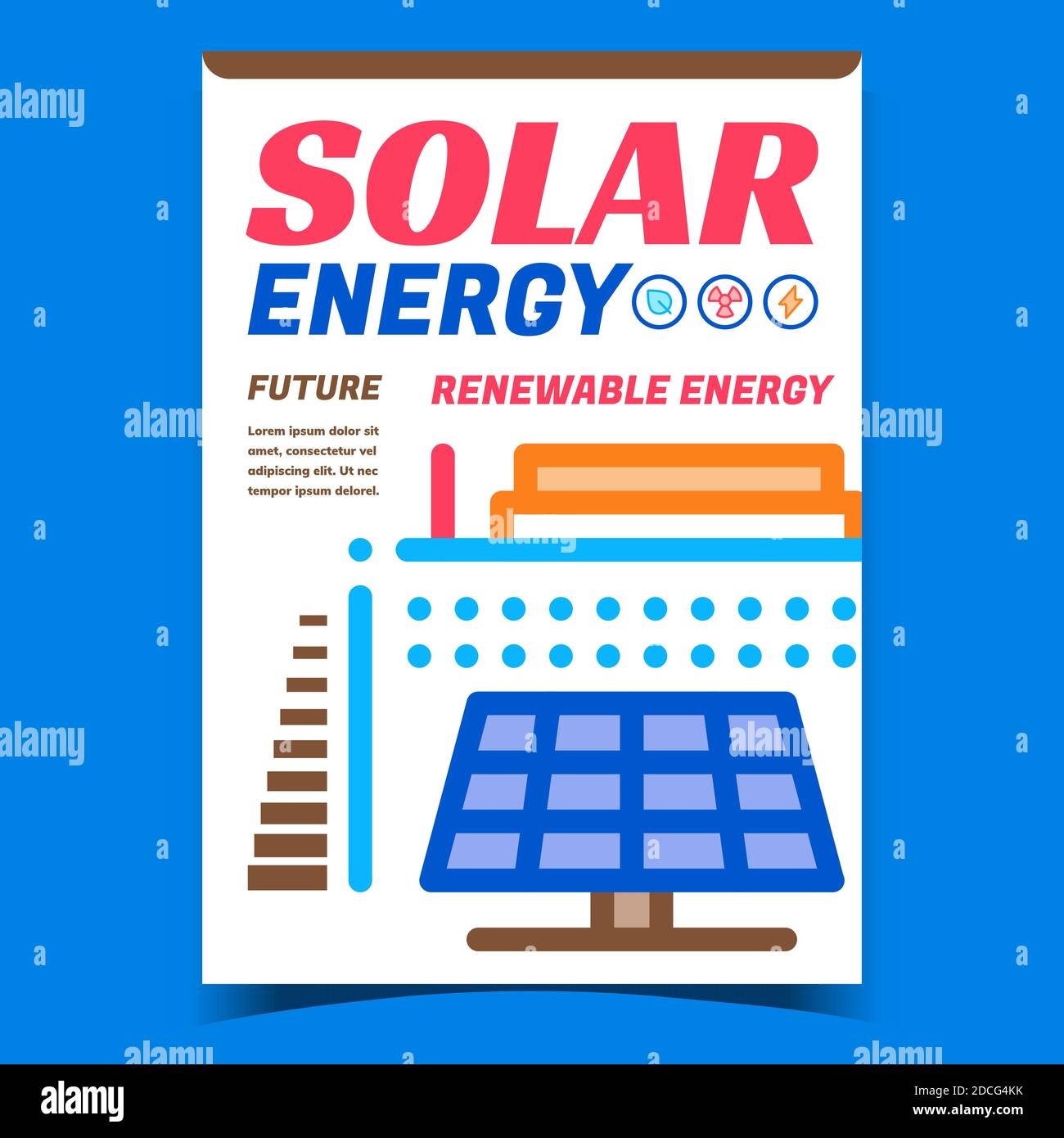 Solar Energy Creative Promotion Poster Vector Stock Vector Image & Art ...