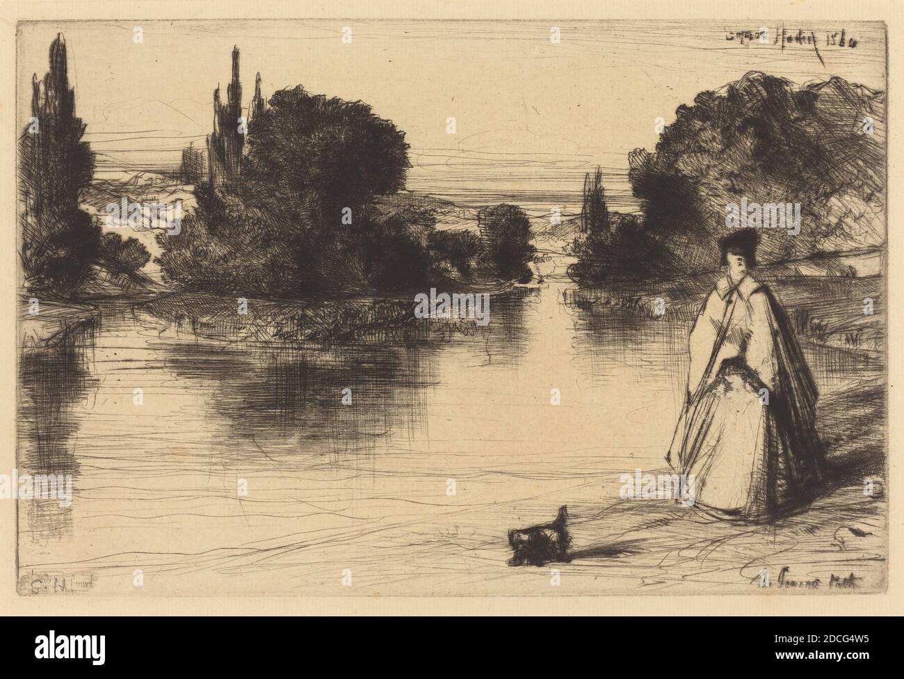 Francis Seymour Haden, (artist), British, 1818 - 1910, The Towing Path ...