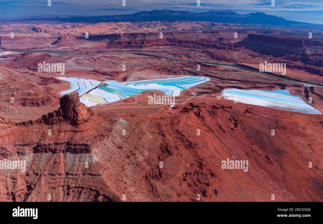 Aerial view texas gulf potash hi-res stock photography and images - Alamy