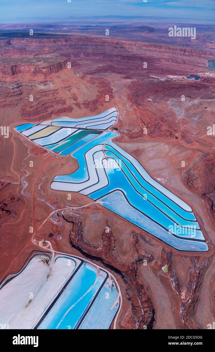 Aerial view texas gulf potash hi-res stock photography and images - Alamy
