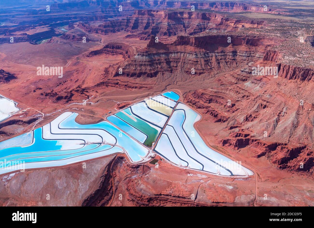 Aerial view texas gulf potash hi-res stock photography and images - Alamy
