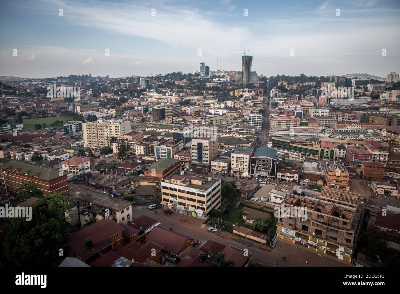 September 14, 2020, Kampala, Uganda: Aerial view of Kampala City during ...