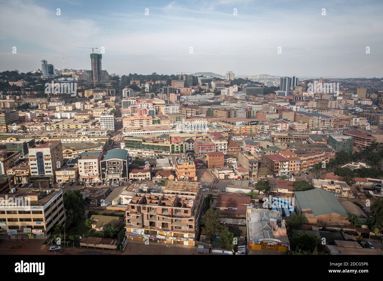 September 14, 2020, Kampala, Uganda: Aerial view of Kampala City during ...