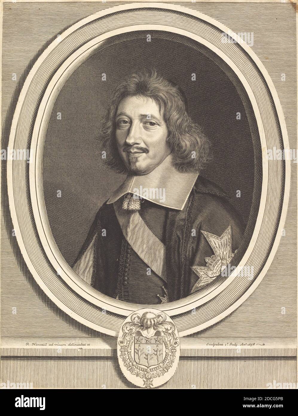 Robert Nanteuil, (artist), French, 1623 - 1678, Chancellor Michel Le ...