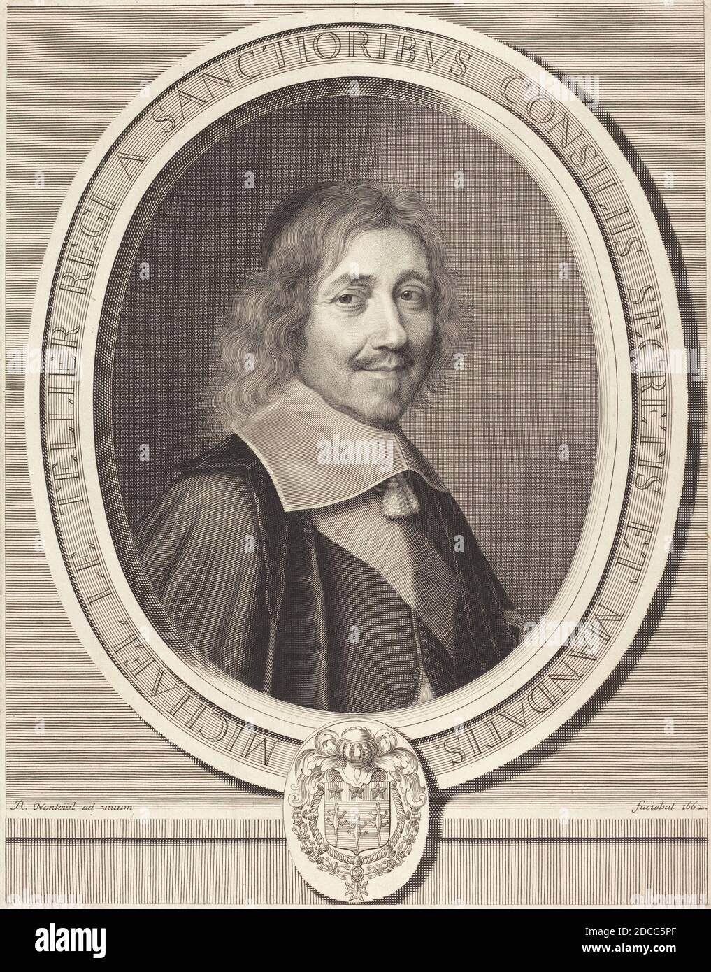 Robert Nanteuil, (artist), French, 1623 - 1678, Chancellor Michel Le ...