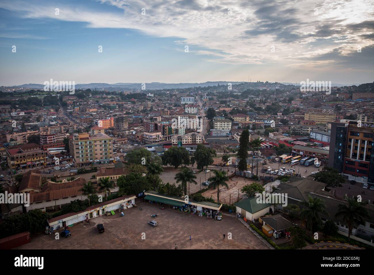 September 14, 2020, Kampala, Uganda: Aerial view of Kampala City during ...