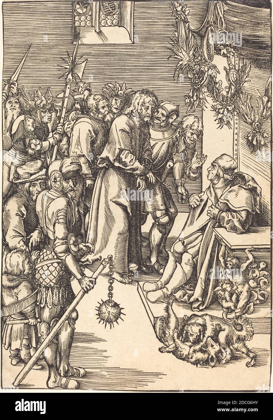 Lucas Cranach the Elder, (artist), German, 1472 - 1553, Christ before ...