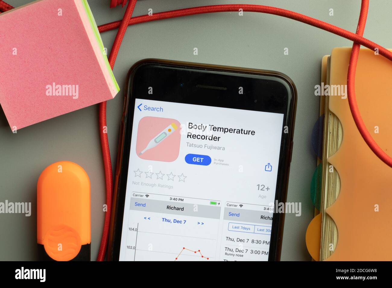 Body temperature recorder hi-res stock photography and images - Alamy