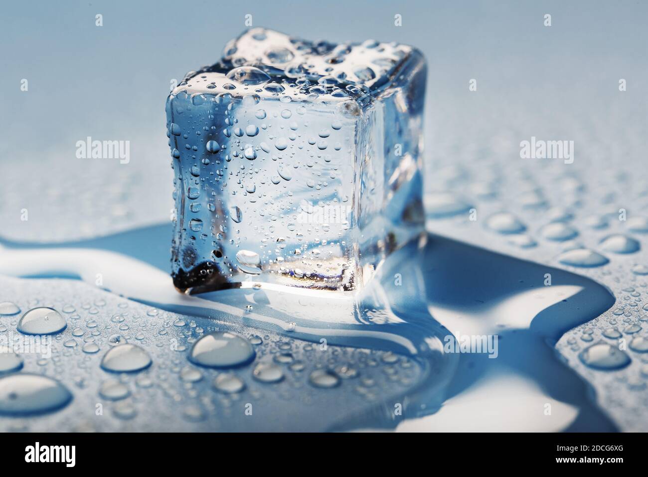 Blocks of Ice With water Drops close-up Stock Photo - Alamy