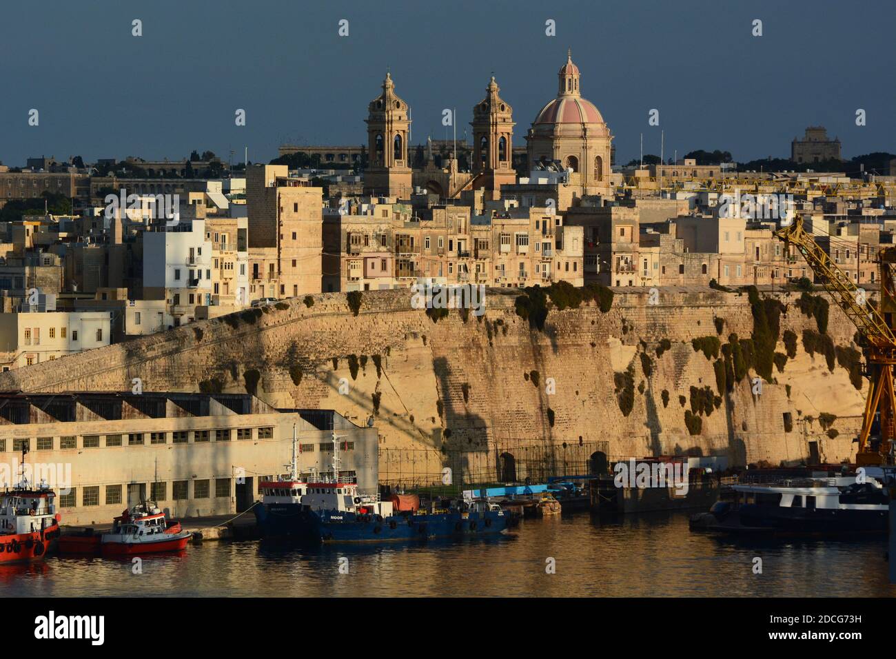 View of Saint Paul bastions. Cospicua. Malta Stock Photo - Alamy