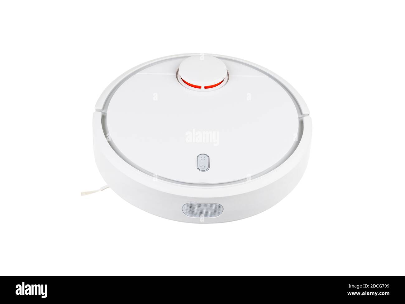 Vacuum cleaner robot isolated on white with clipping path Stock Photo ...