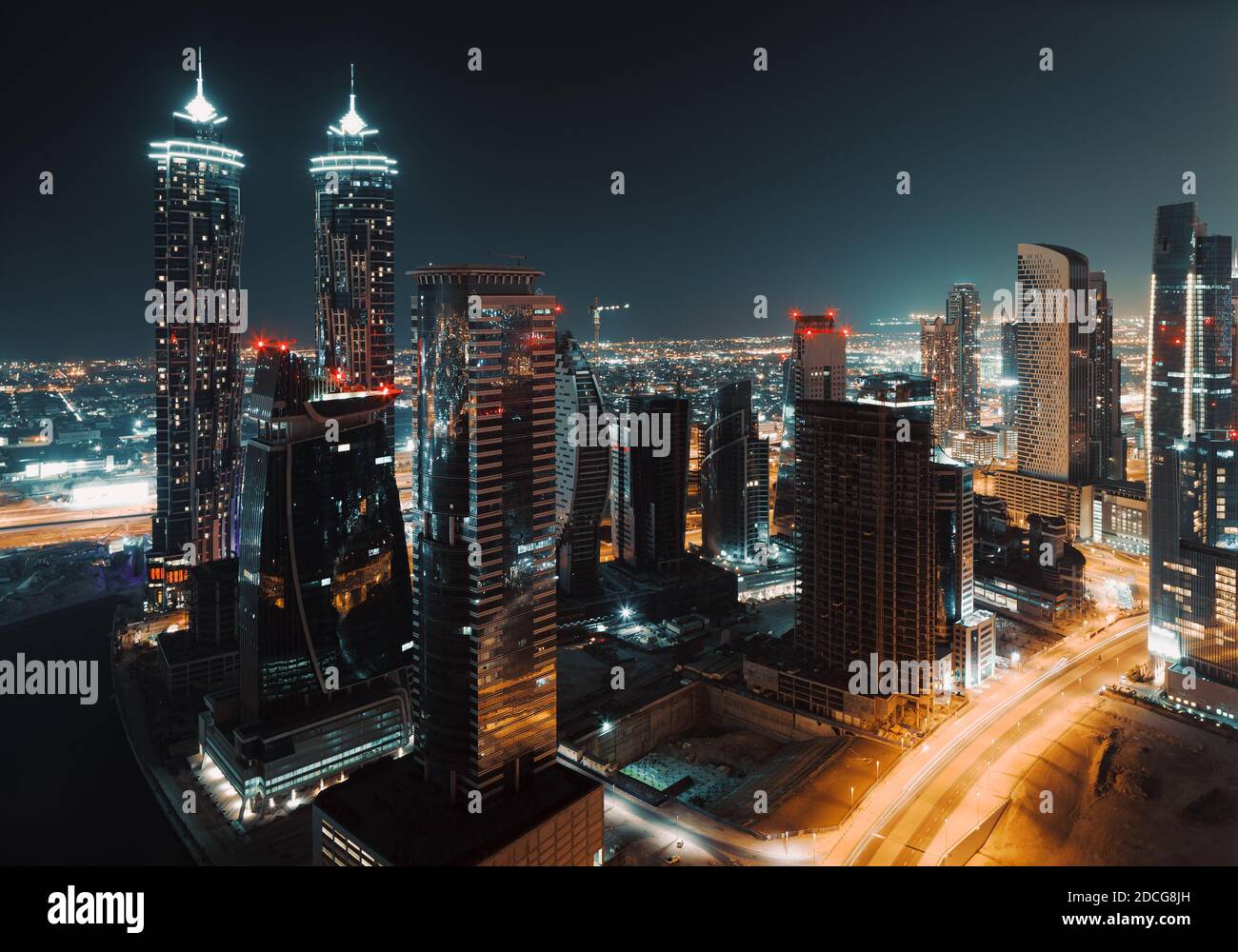 Futuristic Buildings Night