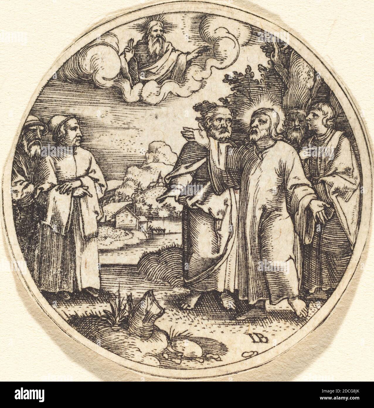 Master IB, (artist), German, active c. 1523/1530, Christ with Three of ...