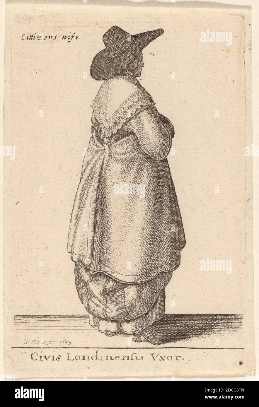 Wenceslaus Hollar, (artist), Bohemian, 1607 - 1677, Civis Londinensis ...