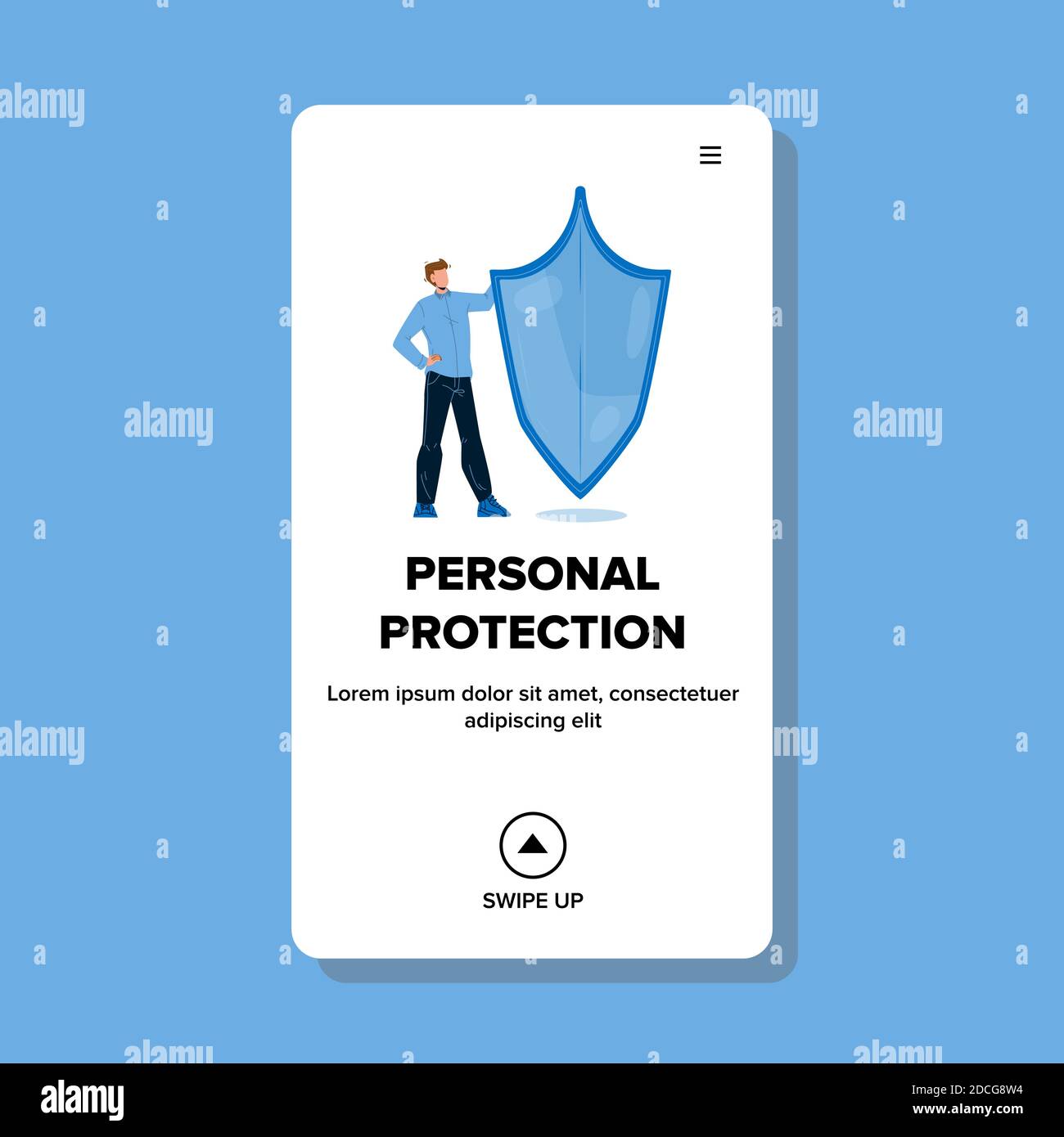 Guarding male Stock Vector Images - Alamy