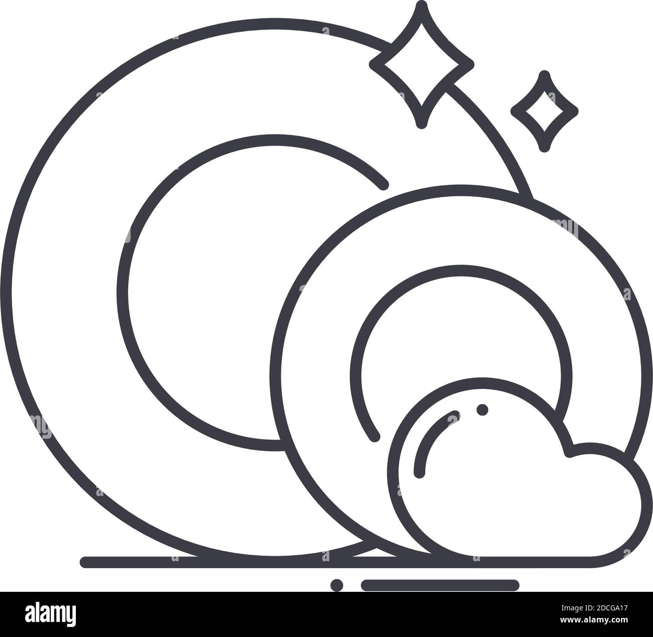 Dish wash icon, linear isolated illustration, thin line vector, web ...