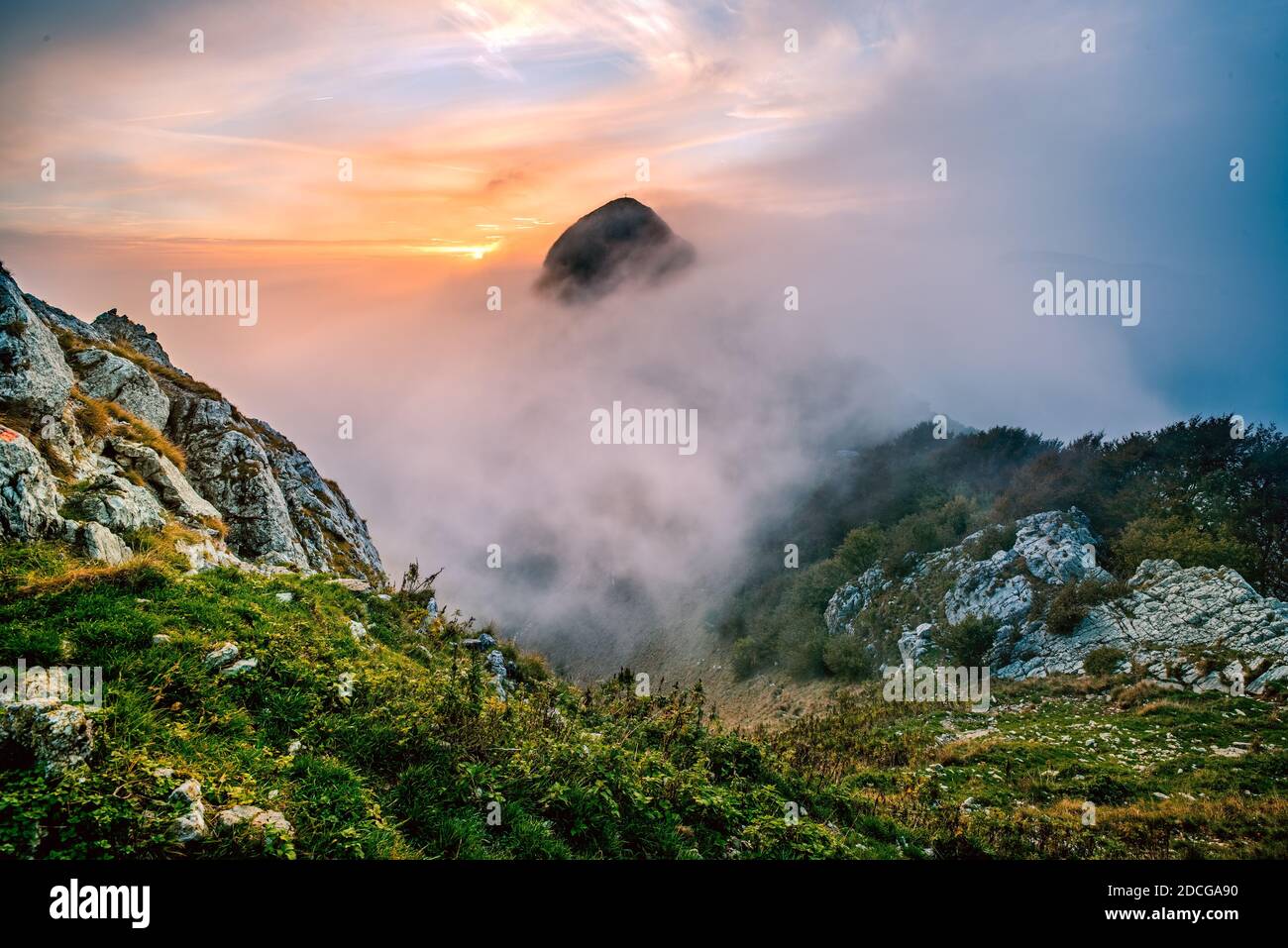 Mountains in the alps - near Lecco - Grigna, Resegone - Dolomitic view ...