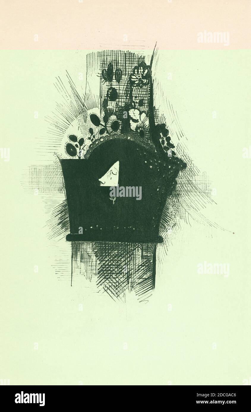 Odilon Redon, (artist), French, 1840 - 1916, Couverture - Frontispice ...