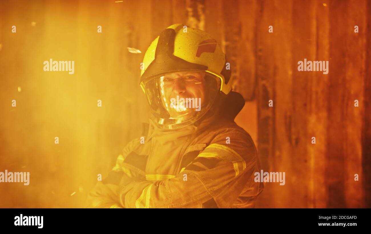 Laughing firefighter hi-res stock photography and images - Alamy