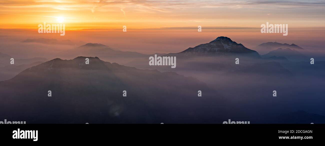 Mountains in the alps - near Lecco - Grigna, Resegone - Dolomitic view ...