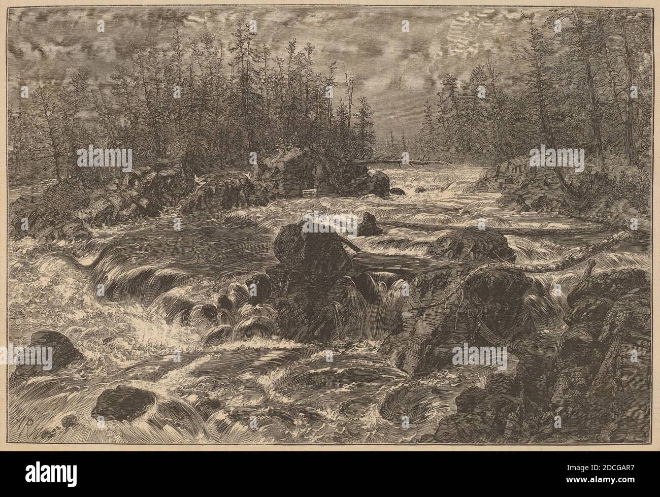 Alfred R. Waud, (artist), American, 1828 - 1891, Dalles of the St ...