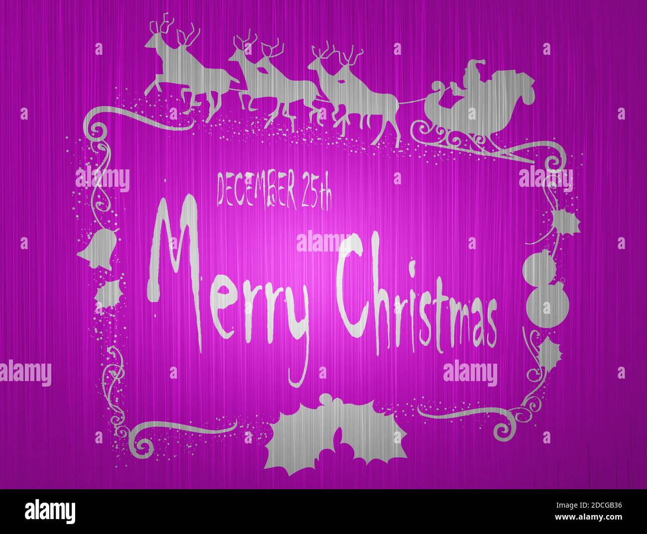Merry Christmas, December 25th, background, texture, 3D illustration ...